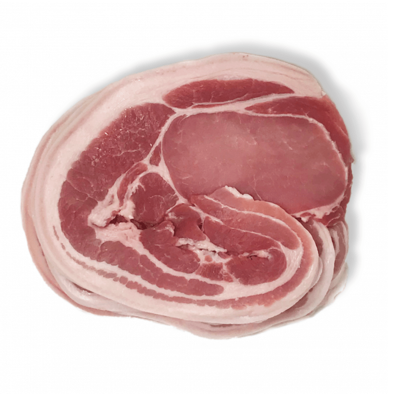 Dry Cured Middle Bacon with Rind – Unsmoked